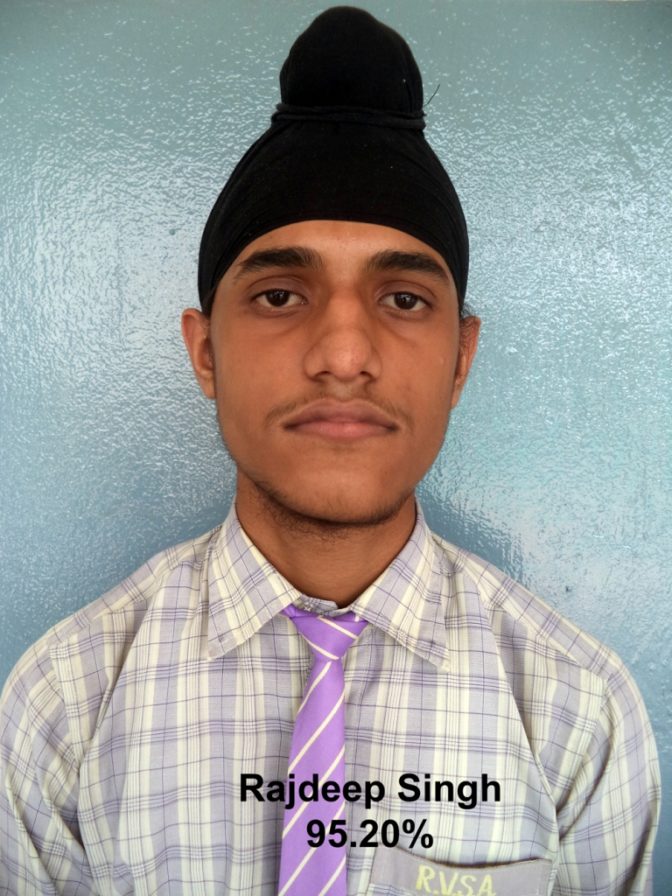 Rajdeep Singh-ICSE – RVS ACADEMY